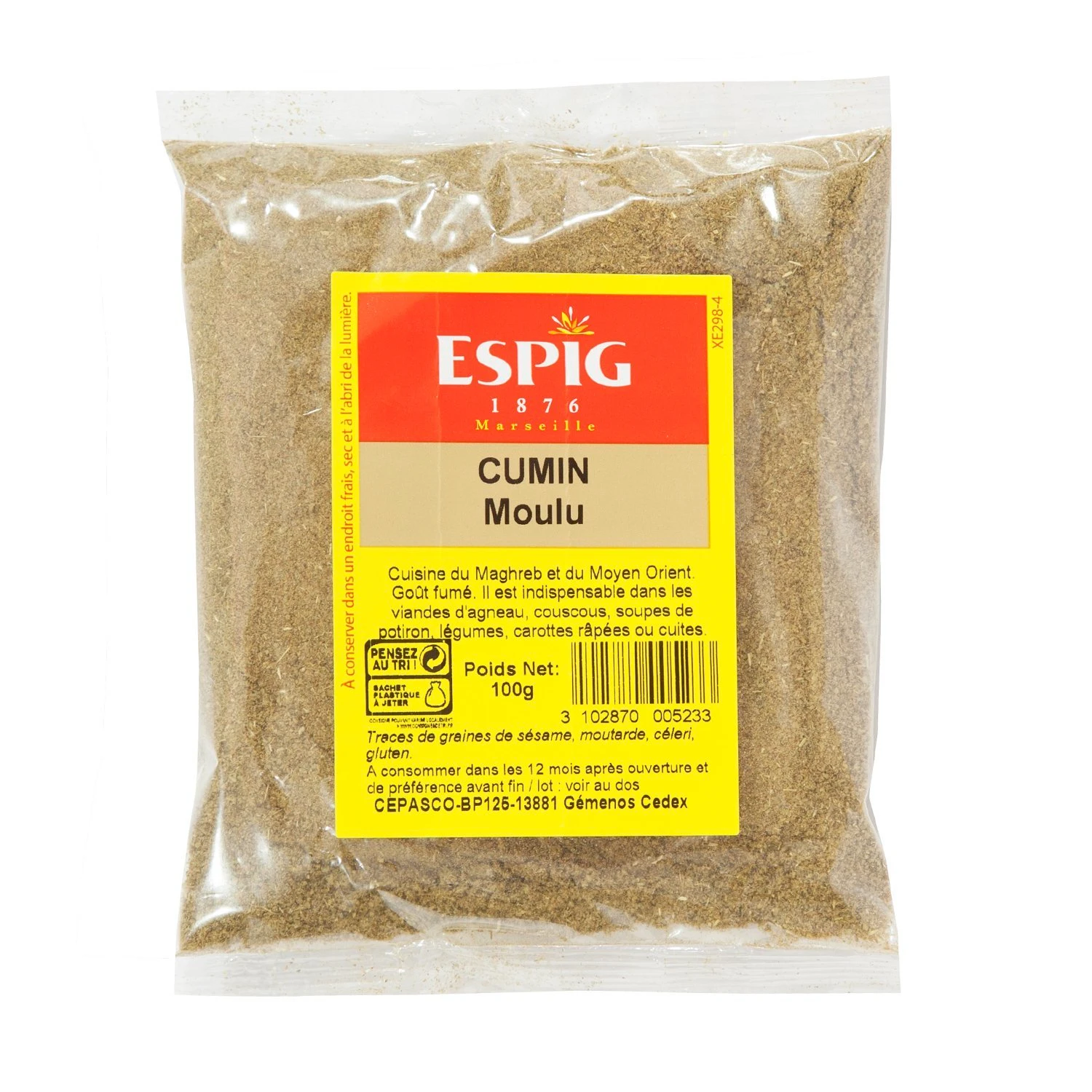 CUMIN MOULU 100G - Marché Pernoud